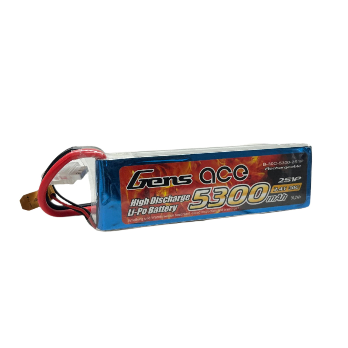 Gens Ace 5300mAh 2S 30C 7.4V LiPo Battery — Flying Robot