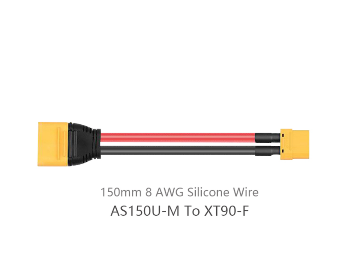 AS150U Male XT90 Female Plug Adapter Charge Cable — Flying Robot