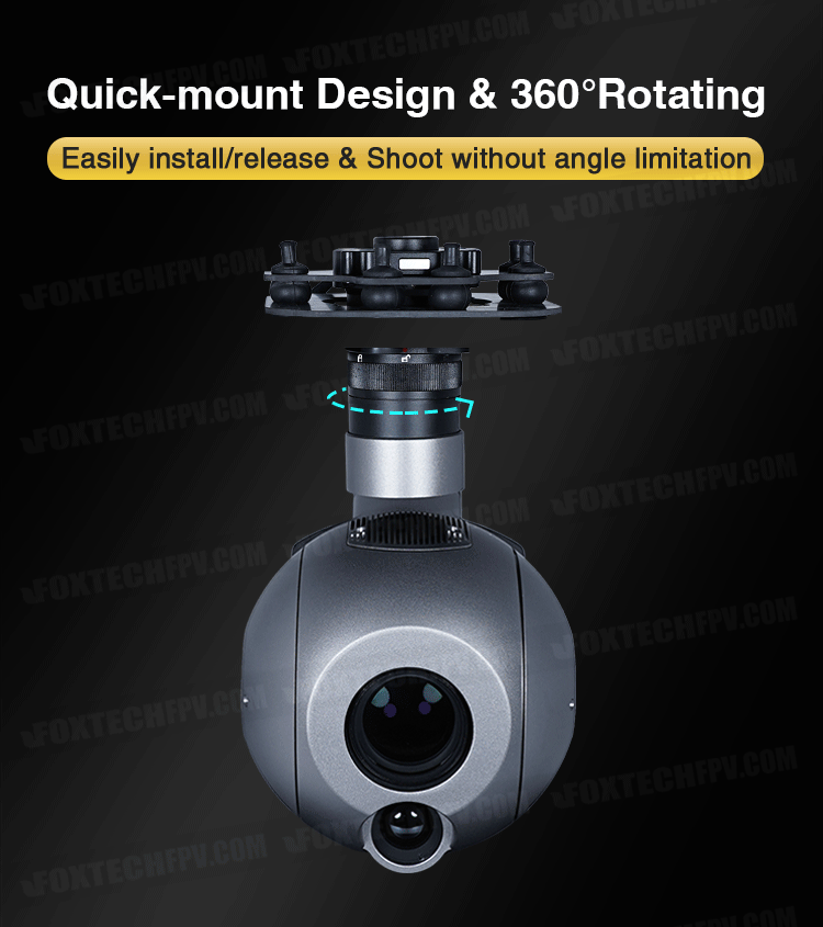 Seeker-40 TIR Dual-Sensor AI Tracking Camera — Flying Robot
