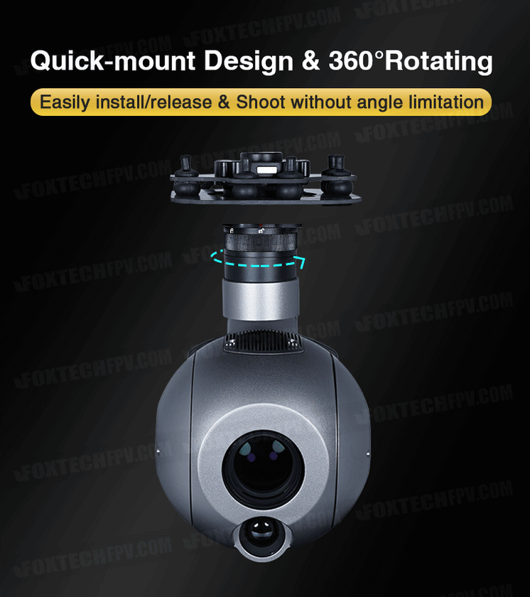 Seeker-40 TIR Dual-Sensor AI Tracking Camera — Flying Robot