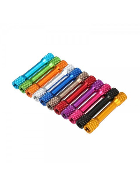Alu Standoffs M3 35mm Tapered Textured (8 pcs in a bag) — Flying Robot
