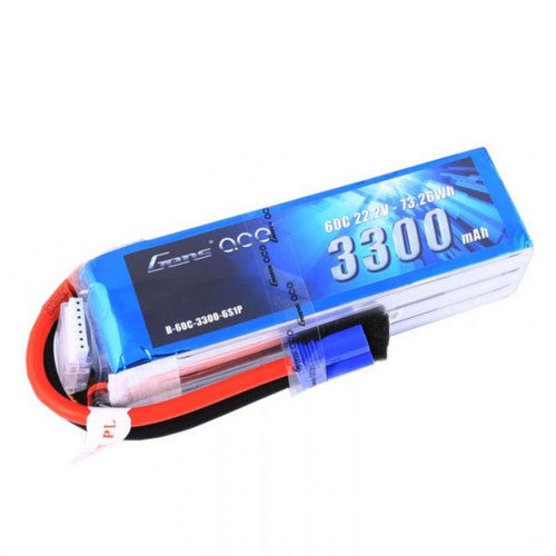 Gens Ace 3300mAh 6S 45C 22.2V LiPo Battery — Flying Robot