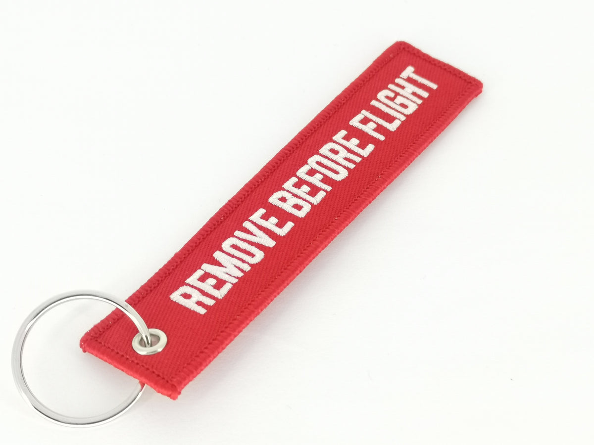 Remove before flight Tag - Red — Flying Robot