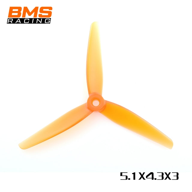 BMS Racing Prop 5.1X4.3X3 (2CW+2CCW)-Poly Carbonate BMS Prop — Flying Robot
